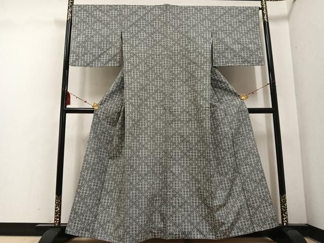 平和屋着物▽上質な紬　単衣　変わり七宝文様　正絹　逸品　BAAS8031yc 平和屋着物▽上質な紬 七宝文 正絹 逸品 AABE8907ph - メルカリ