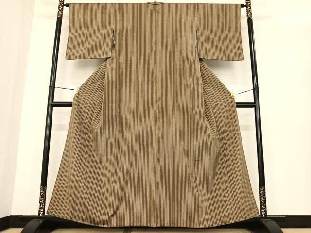 平和屋着物▽お召 縞 正絹 逸品 AABE5838fy - メルカリ