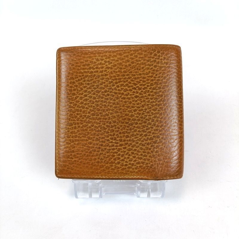 LOEWE ロエベ 二つ折り財布 アナグラム ロゴ ブラウン 茶 レザー