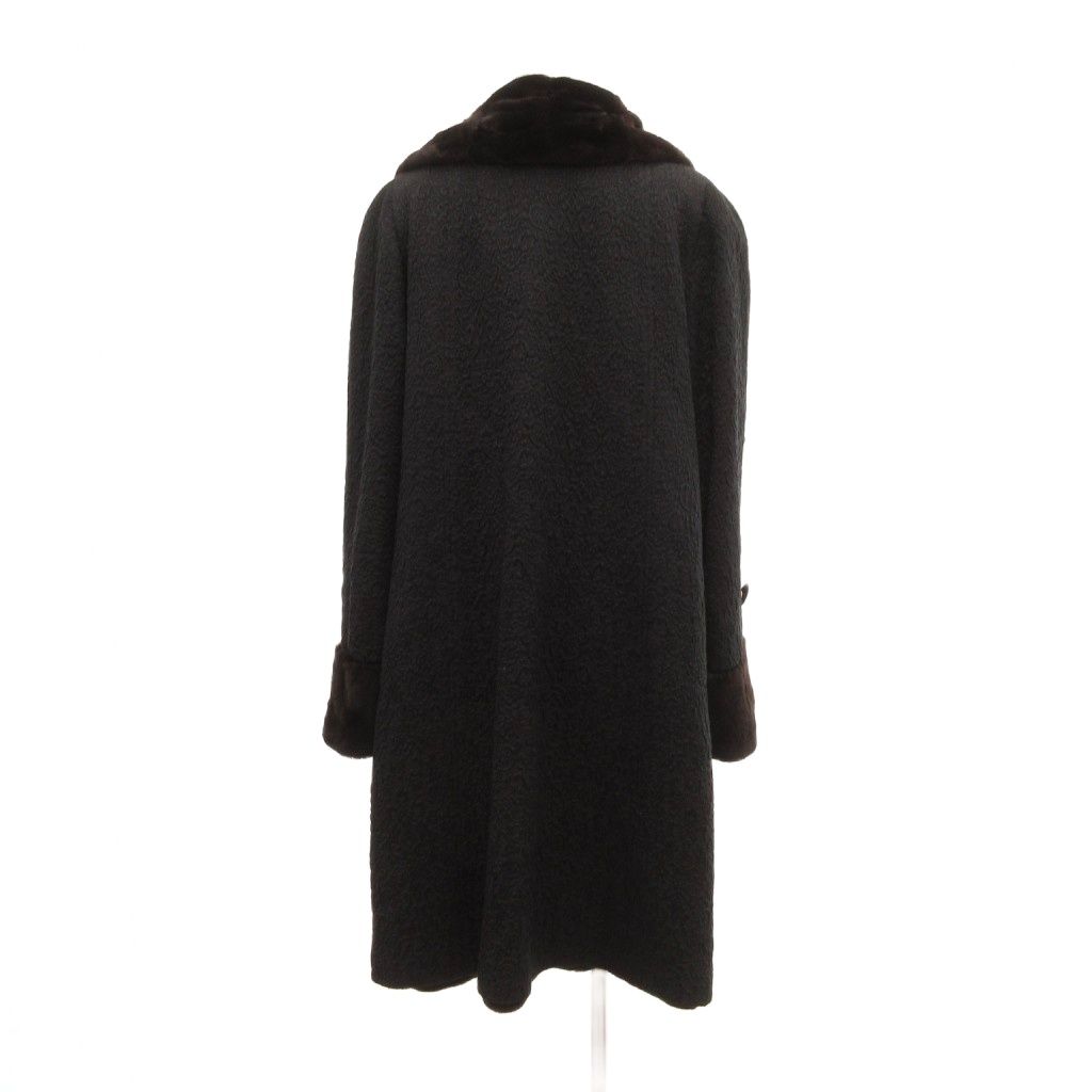 ノーブランド リバーシブル ファーコート シェアードミンク ロング