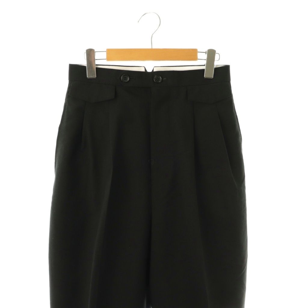 ブラミンク BLAMINK コットンモヘアウールタックテーパードパンツ 38