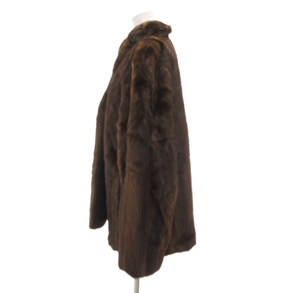 GRES 美品 ファーコート 毛皮 ミンク ミドル ハーフ丈 ブラウン /UO