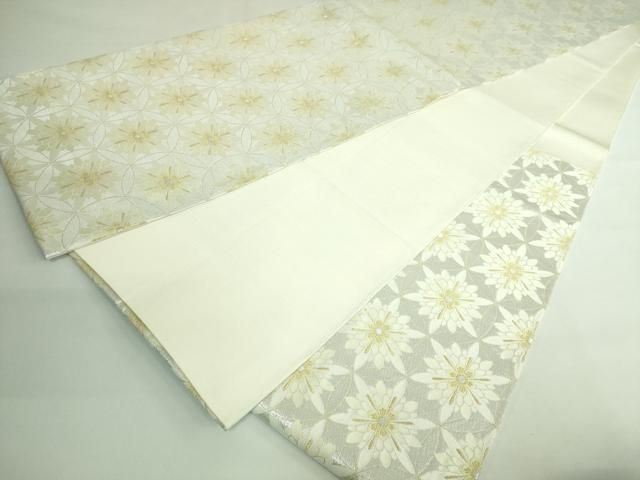 平和屋本店■最高級　人間国宝　北村武資　煌彩錦　六通柄袋帯　菱文　金銀糸　逸品　未使用　DZAA3954kh5 平和屋本店○最高級 人間国宝 北村武資 煌彩錦 六通柄袋帯 花菱文 金