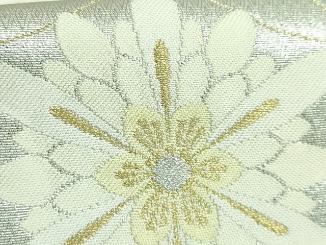 平和屋本店○最高級 人間国宝 北村武資 煌彩錦 六通柄袋帯 花菱文 金