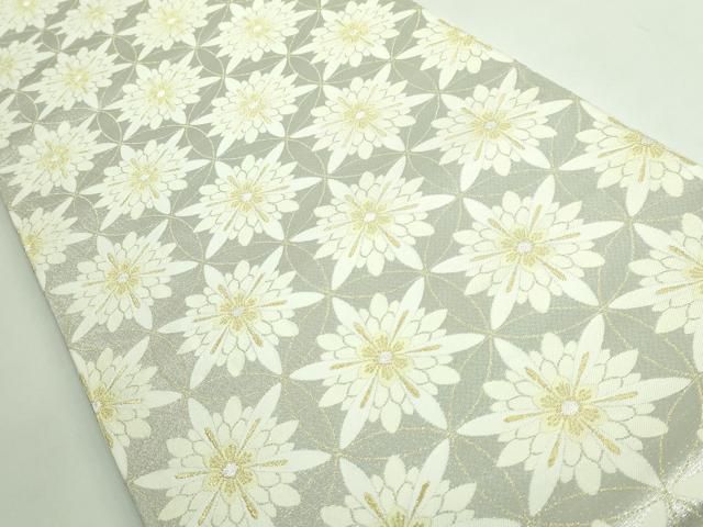 平和屋本店○最高級 人間国宝 北村武資 煌彩錦 六通柄袋帯 花菱文 金