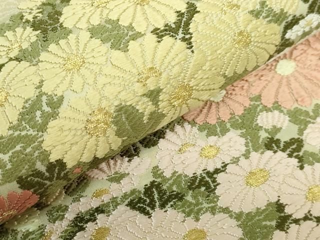 平和屋本店○極上 山口美術織物 皇室 伊勢神宮御用 西陣織 太鼓柄袋帯