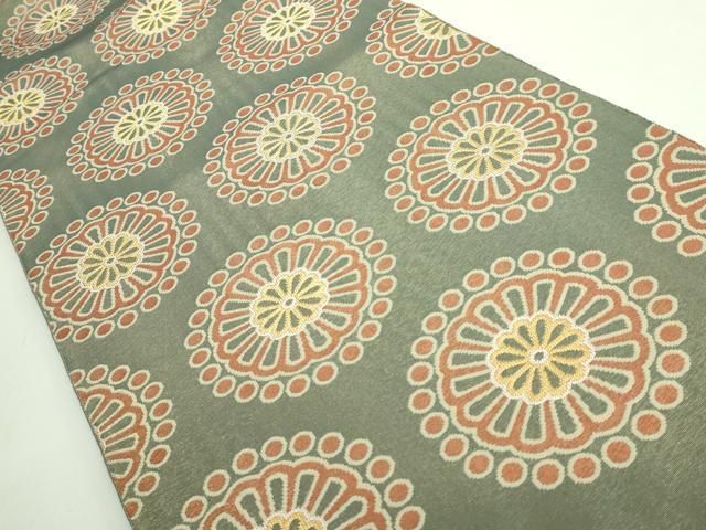 平和屋本店○最高級 人間国宝 北村武資 経錦 六通柄袋帯 旭菊紋錦 金