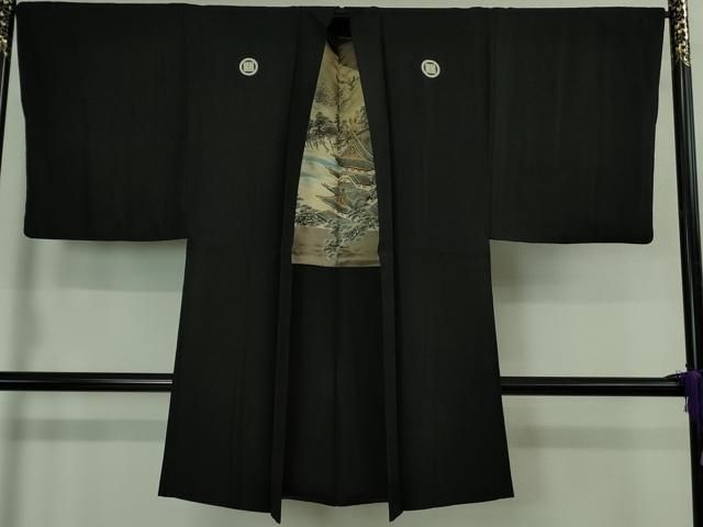 平和屋本店○極上 男性 黒紋付 長羽織セット 逸品 DZAB3476kh6 - メルカリ