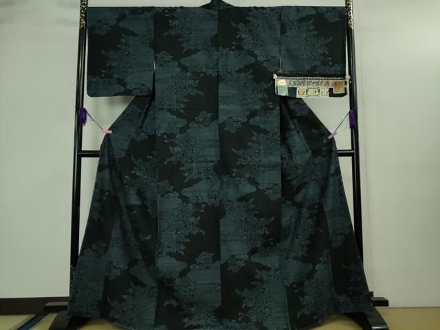 平和屋本店○極上 人間国宝 田中林次 本場結城紬 重要無形文化財 結織