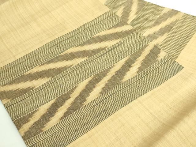 平和屋本店＊極上 夏物 芭蕉布 手積み芭蕉糸100％ 九寸名古屋帯 証紙