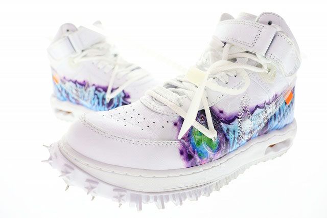 ナイキ NIKE × OFF WHITE AIR FORCE 1 MID SP LTHR GRAFFITI WHITE
