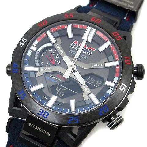 カシオ CASIO エディフィス EDIFICE ホンダ Honda Racing HRC コラボ タフソーラー 腕時計 モバイルリンク ...