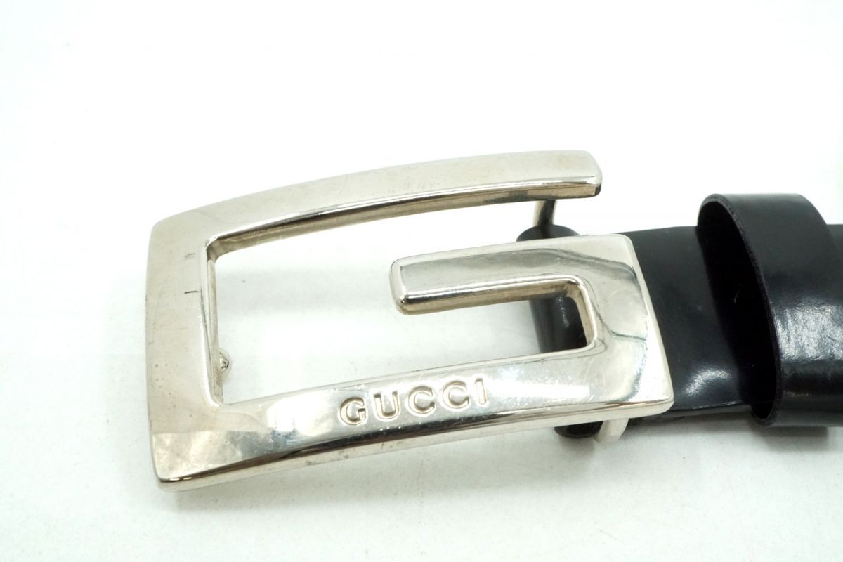 グッチ 75/30(約M) Gロゴバックル ナローベルト 036 1406 1004