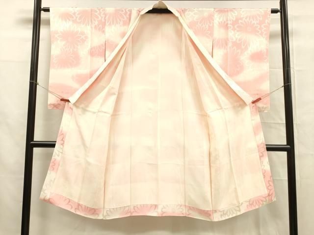 平和屋着物□長襦袢 袷 舞花地紋 暈し染め 正絹 逸品 DABB3391cm