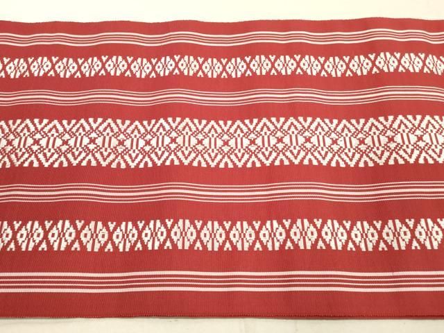 平和屋着物◎本場筑前博多織 八寸名古屋帯 献上 証紙付き 正絹 逸品