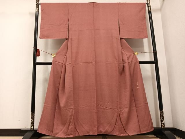 平和屋着物□江戸小紋 作家物 華陽 極小鮫小紋柄 正絹 逸品 未使用