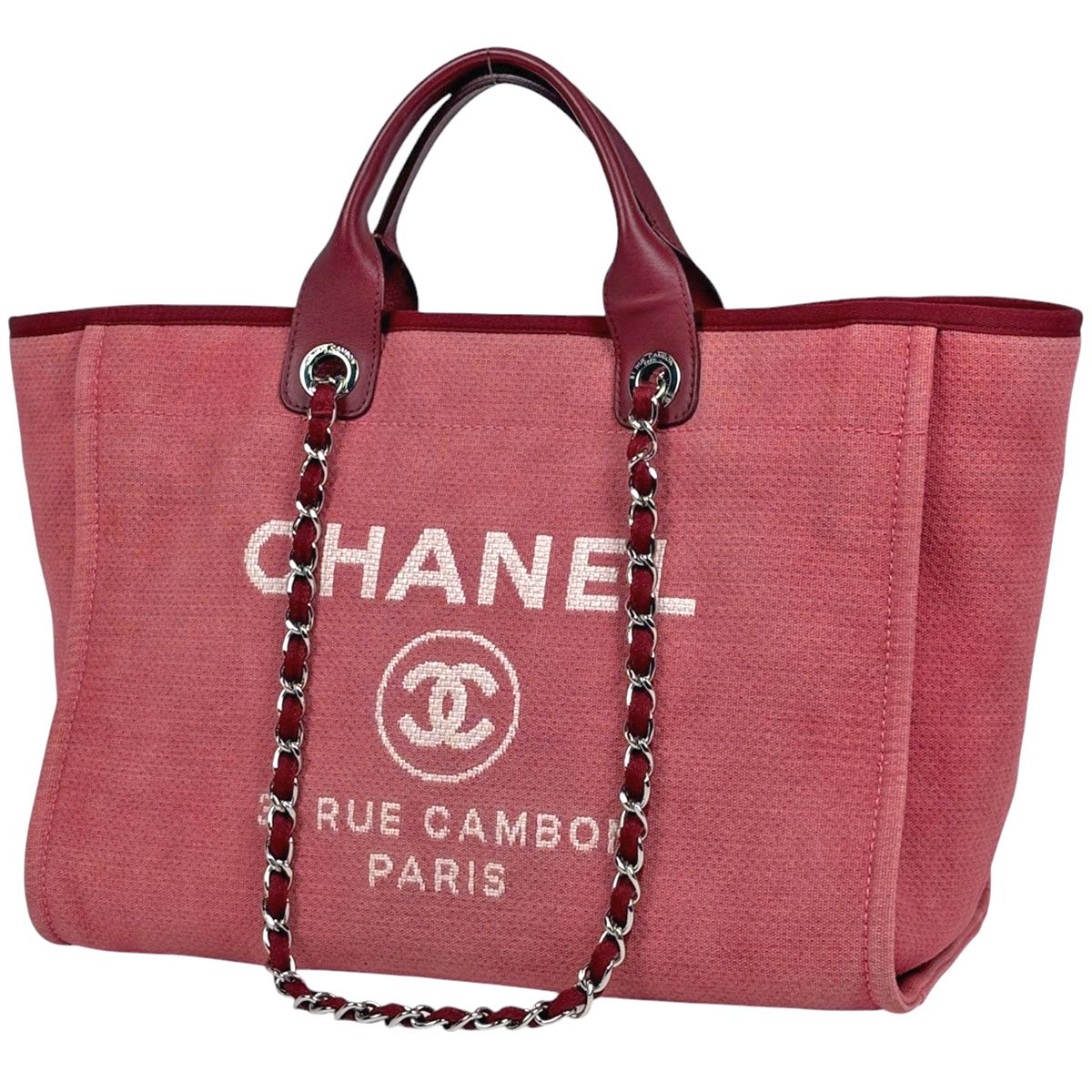 シャネル CHANEL ドーヴィルライン チェーン トートバッグ ココマーク