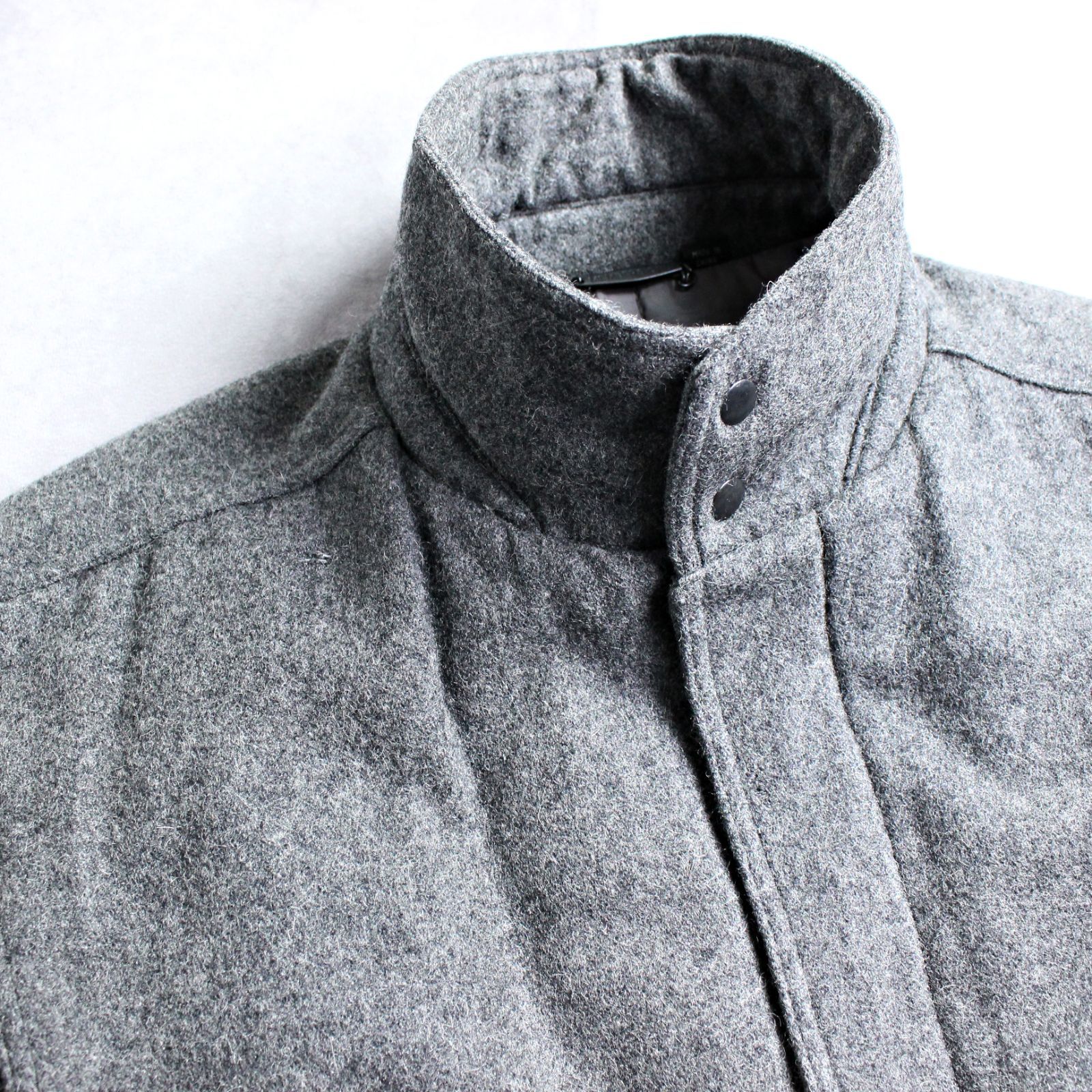 MEMBERS ONLY】90s～00s 薄中綿入り スタンドカラー ウールブルゾン