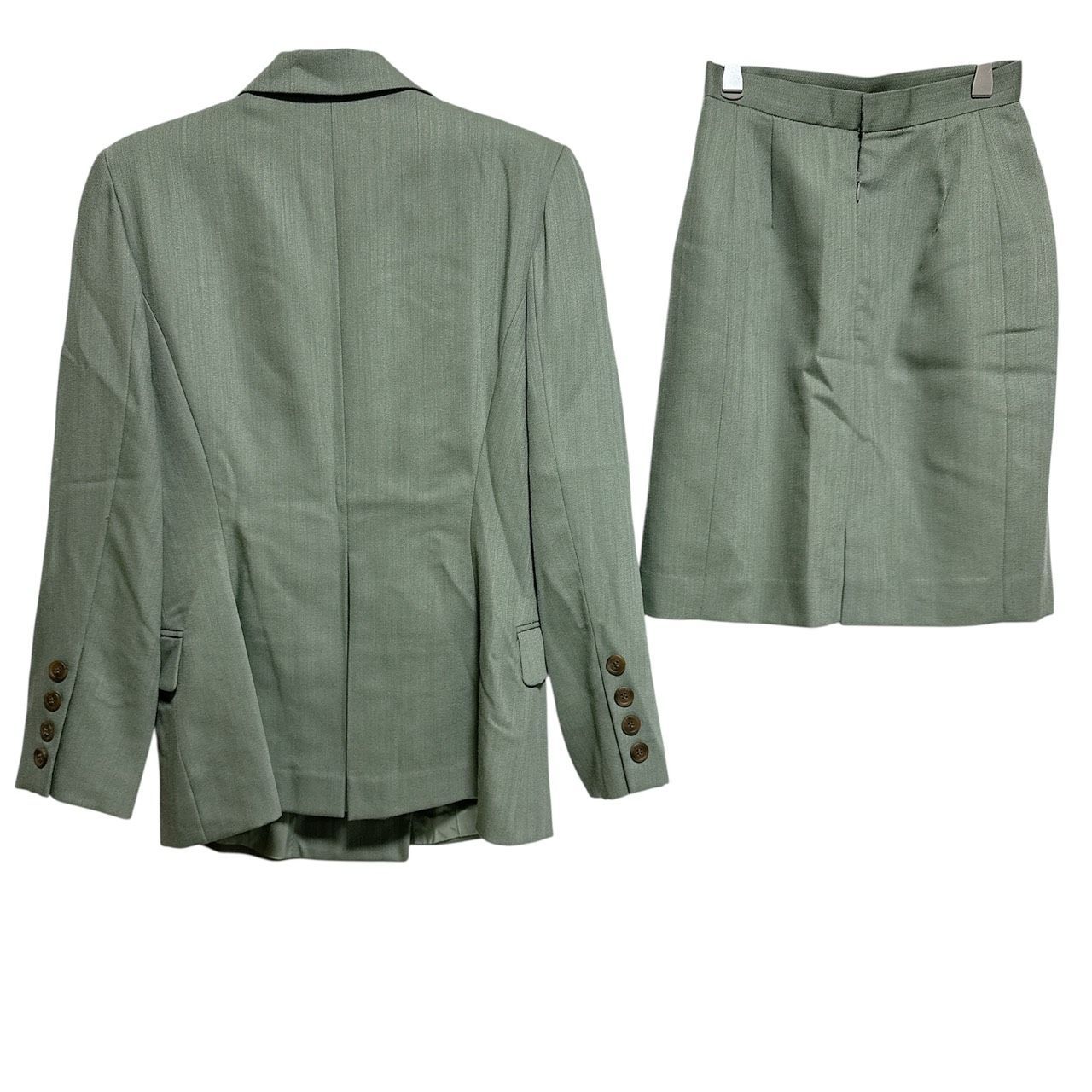 Z1543ROPE ロペ スカートスーツ セットアップ グリーン レディース サイズ 9AT , 63-90 - メルカリ
