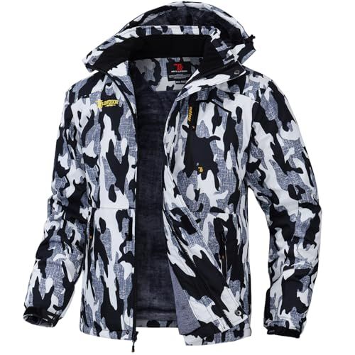 Gopune] メンズ アウトドア ジャケット 裏ボア ハイキングウェア 多