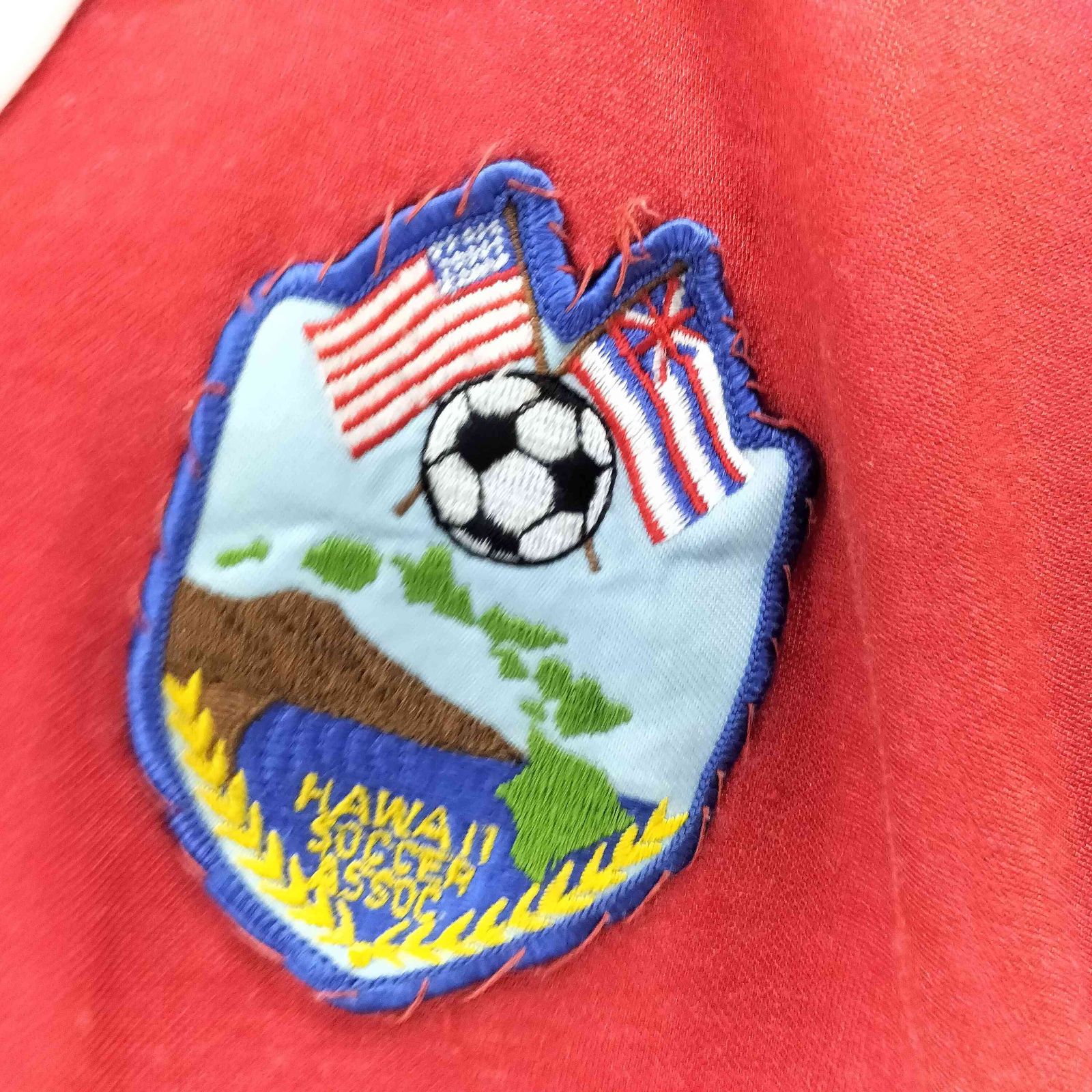 アディダス adidas 80S USA製 トレフォイルロゴ Hawaii Soccer Association ハワイ ナンバリング ...