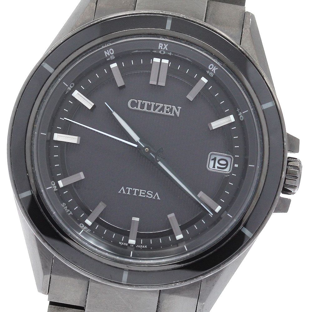 シチズン CITIZEN CB3035-72E/H128-001R704 アテッサ ACT Line デイト ソーラー電波 メンズ 良品 箱 ...