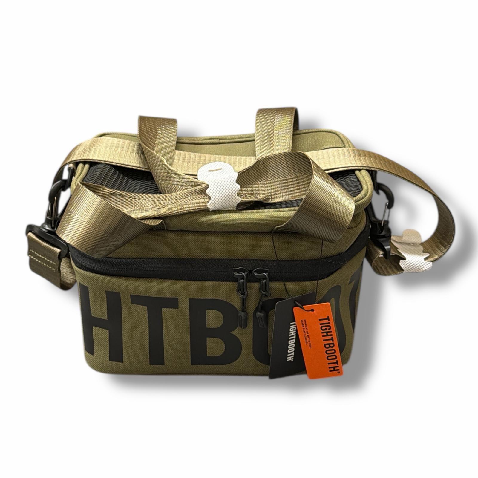 未使用 TIGHTBOOTH 25AW LOGO COOLER BAG ロゴクーラーバッグ タイトブース SU25-A02 オリーブ F ...