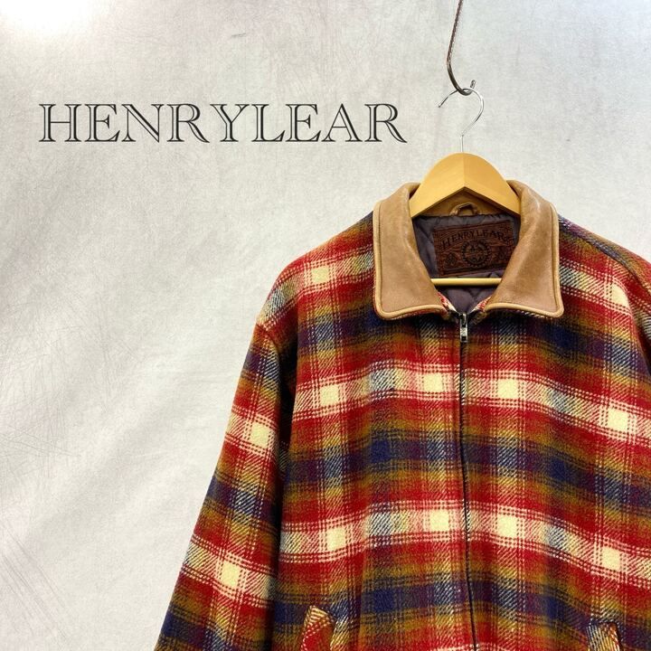 HENRY LEAR マッキーノ ジャケット D-TK 4256 チェック柄 アウター MEDIUM レッド系 東洋エンタープライズ メンズ ...