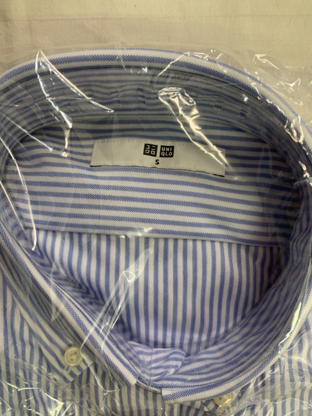 UNIQLO ファインクロス コンフォートストライプシャツ - メルカリ
