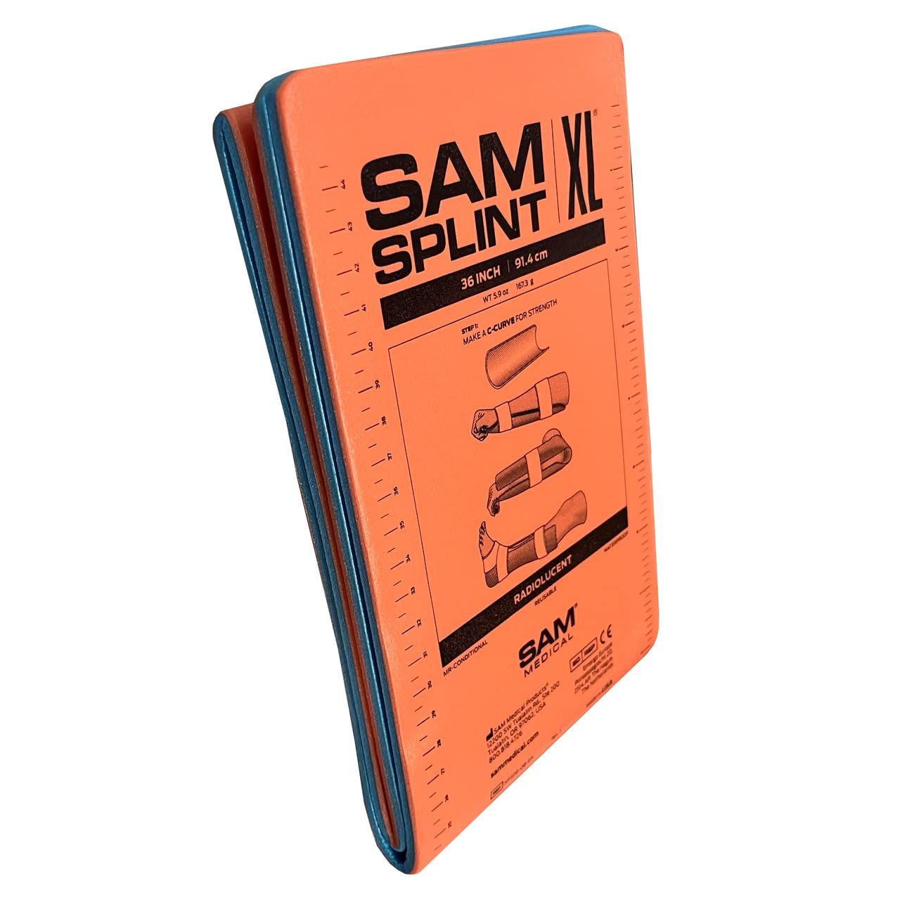SAM Medical SAM スプリント XL 36 フラットフォールド オレンジ/ブルー - メルカリ