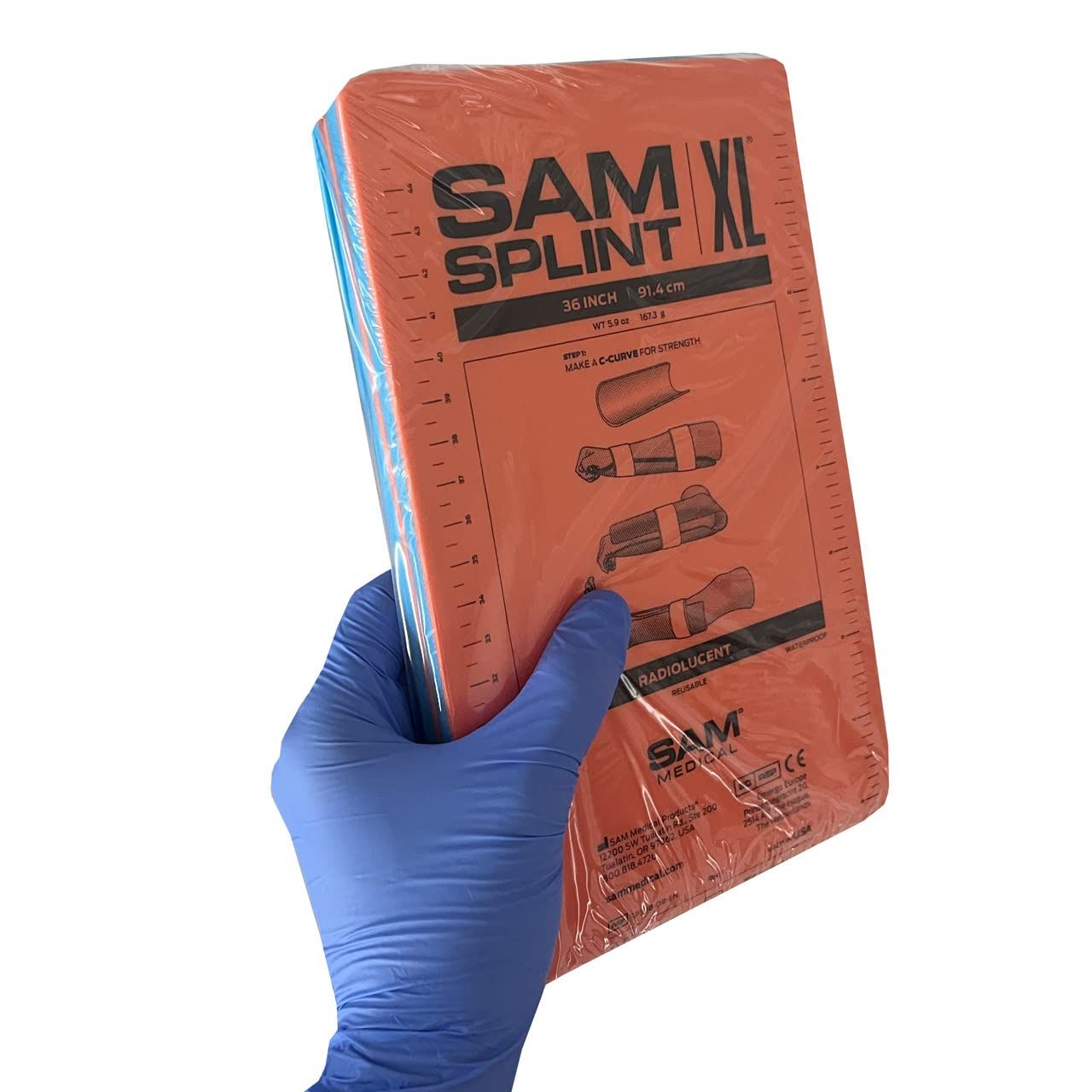 SAM Medical SAM スプリント XL 36 フラットフォールド オレンジ/ブルー - メルカリ