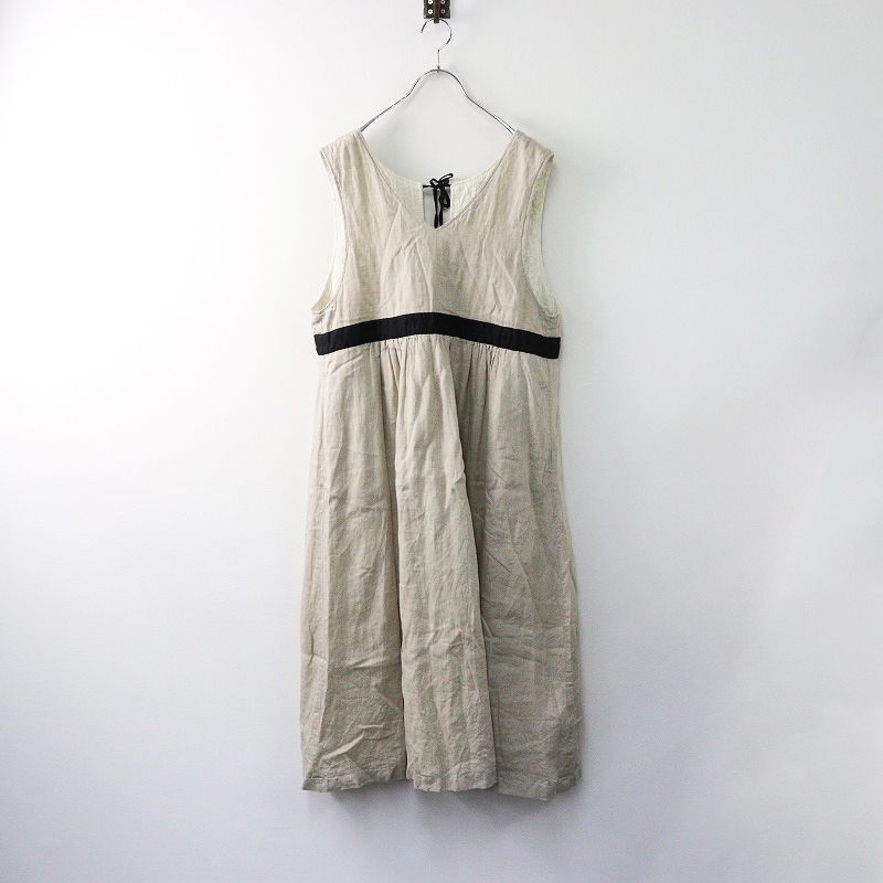美品 カズミ kazumi× サマンサモスモス SM2 SamansaMos2 マルチリネンジャンスカ F/ベージュ ドレス ワンピース【2400014384574】 - メルカリ