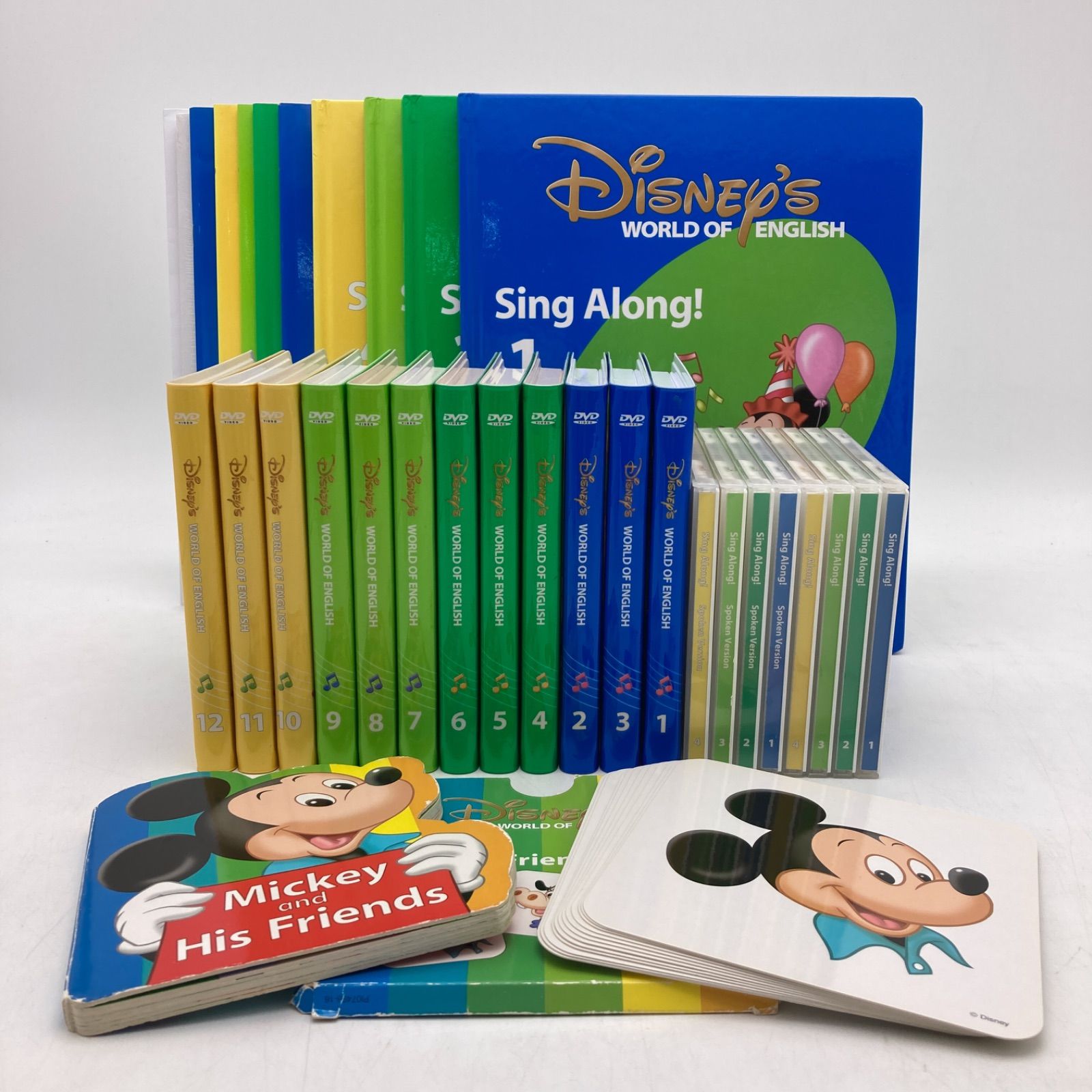 2012年購入 シングアロングセット DVD12枚 旧子役 絵本＆CD 字幕あり ディズニー英語システム DWE Disney ワールドファミリー 中古 903726 - メルカリ