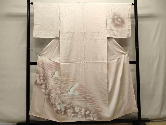 平和屋着物□訪問着 枝花文 暈し染め 金彩 正絹 逸品 CAAV0933ou