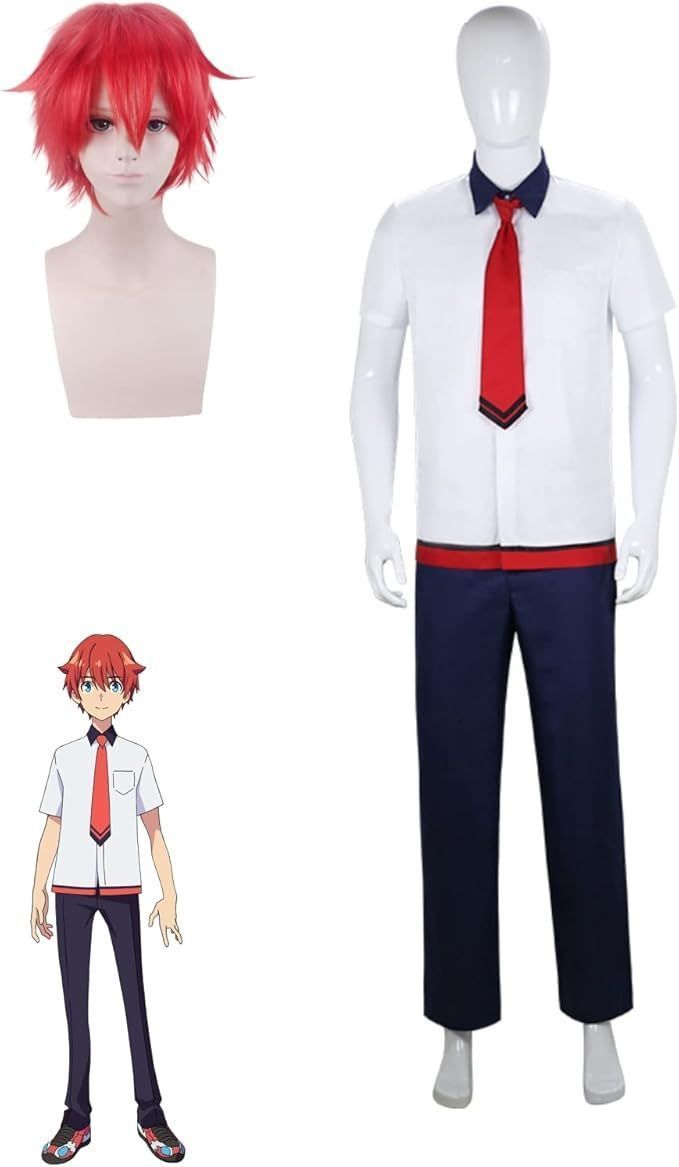 グリッドマン ユニバース 響裕太+ウィッグ コスプレ SSSS.GRIDMAN COSPLAY 仮装 変装 文化祭 学園祭 ハロウィン ...