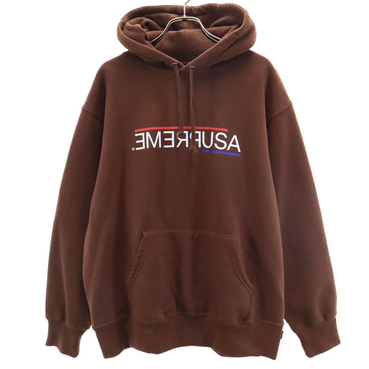 【中古】シュプリーム SUPREME 21AW コラージュ グリッド プリント スウェット フーディー パーカー L 茶 ブラウン Supreme シュプリーム カナダ製 長袖 スウェットパーカー S ブラウン
