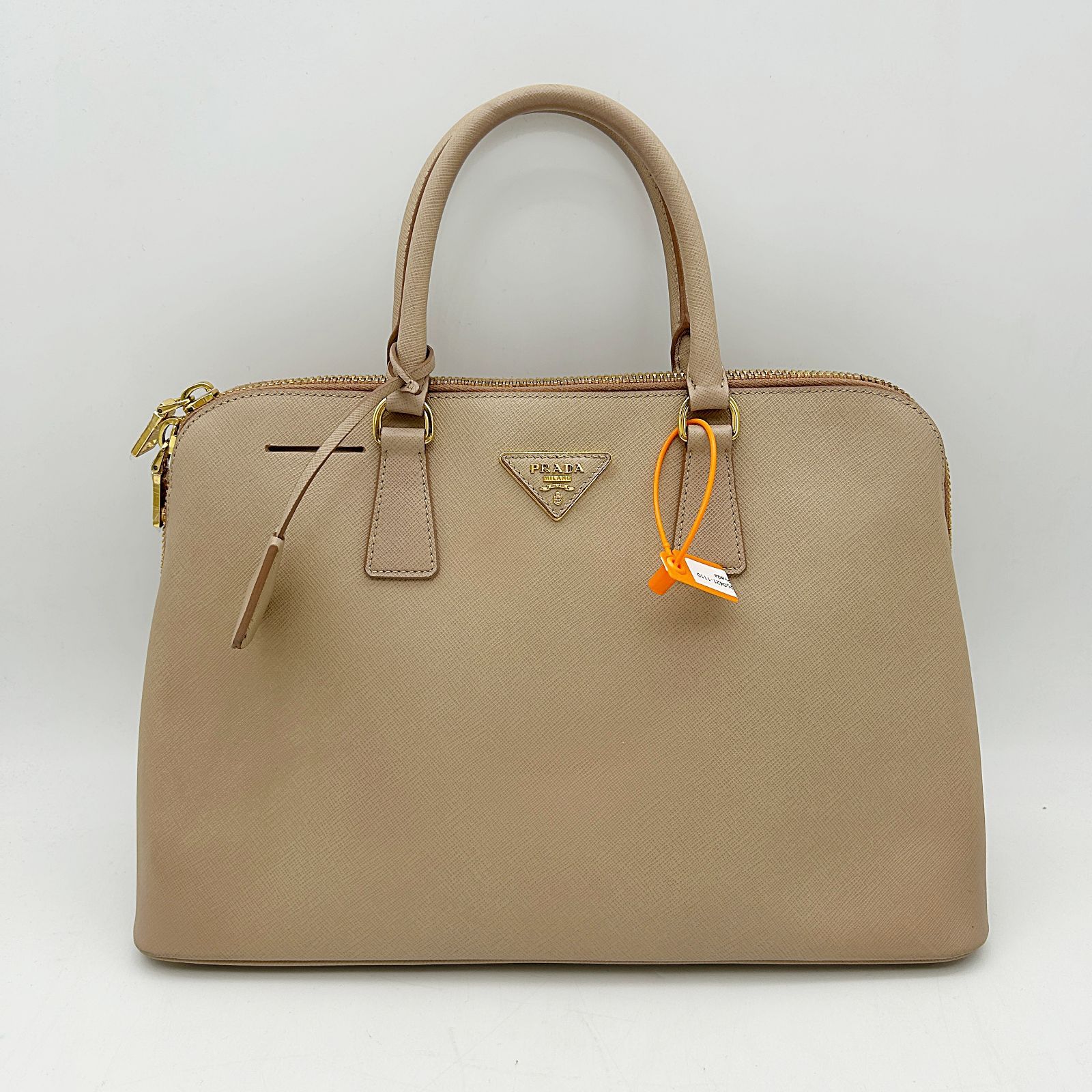 プラダ バッグ サフィアーノ 2way ハンド ショルダー バッグ レザー グレー 1BA228 レディース 90294449 【中古】ブランド プラダ バッグ サフィアーノ 2way ハンド ショルダー バッグ レザー