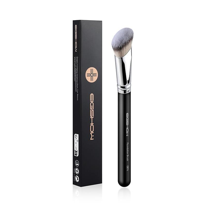 EIGSHOW アングル ファンデーション ブラシ カブキ ブラシ 輪郭を整えるファンデーション ブラシ 高密度合成毛 液体またはクリーム ファンデーション用 E874 1 - メルカリ