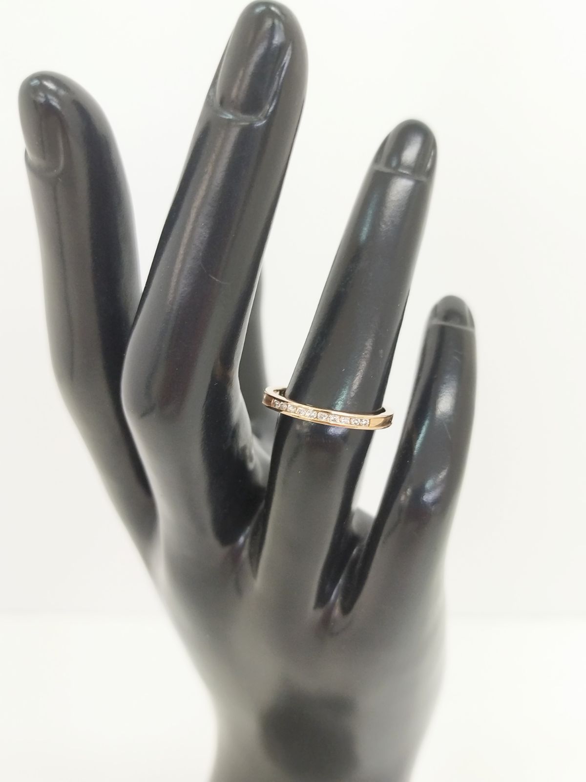 M02095 LEGAN レガン ハーフ エタニティリング 指輪 18金K18 ピンクゴールド PG 10粒ダイヤモンド 0.1ct 10号相当 - メルカリ