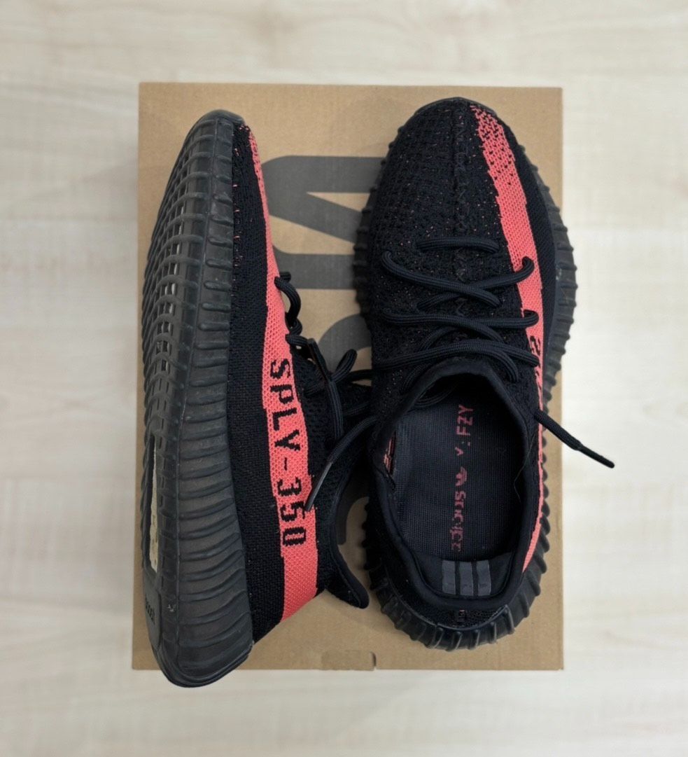 Adidas Yeezy Boost 350 V2 CORE BLACK/RED アディダス イージーブースト US7/25cm - メルカリ