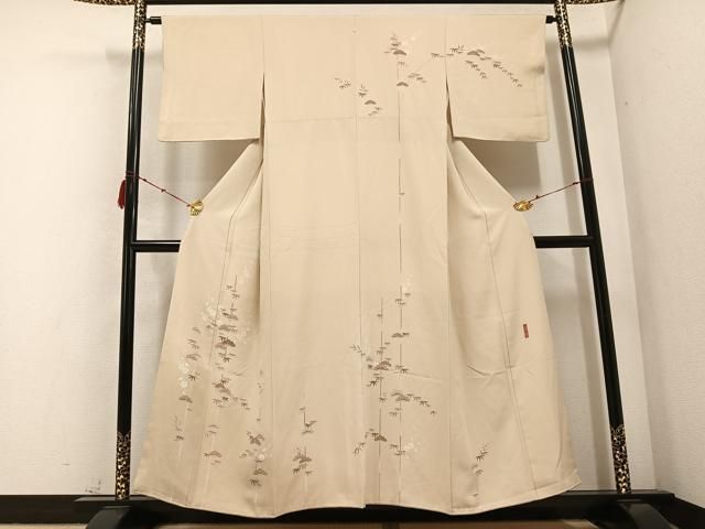 平和屋着物○訪問着 友禅 作家物 松竹梅 暈し染め 松屋扱い 正絹 逸品