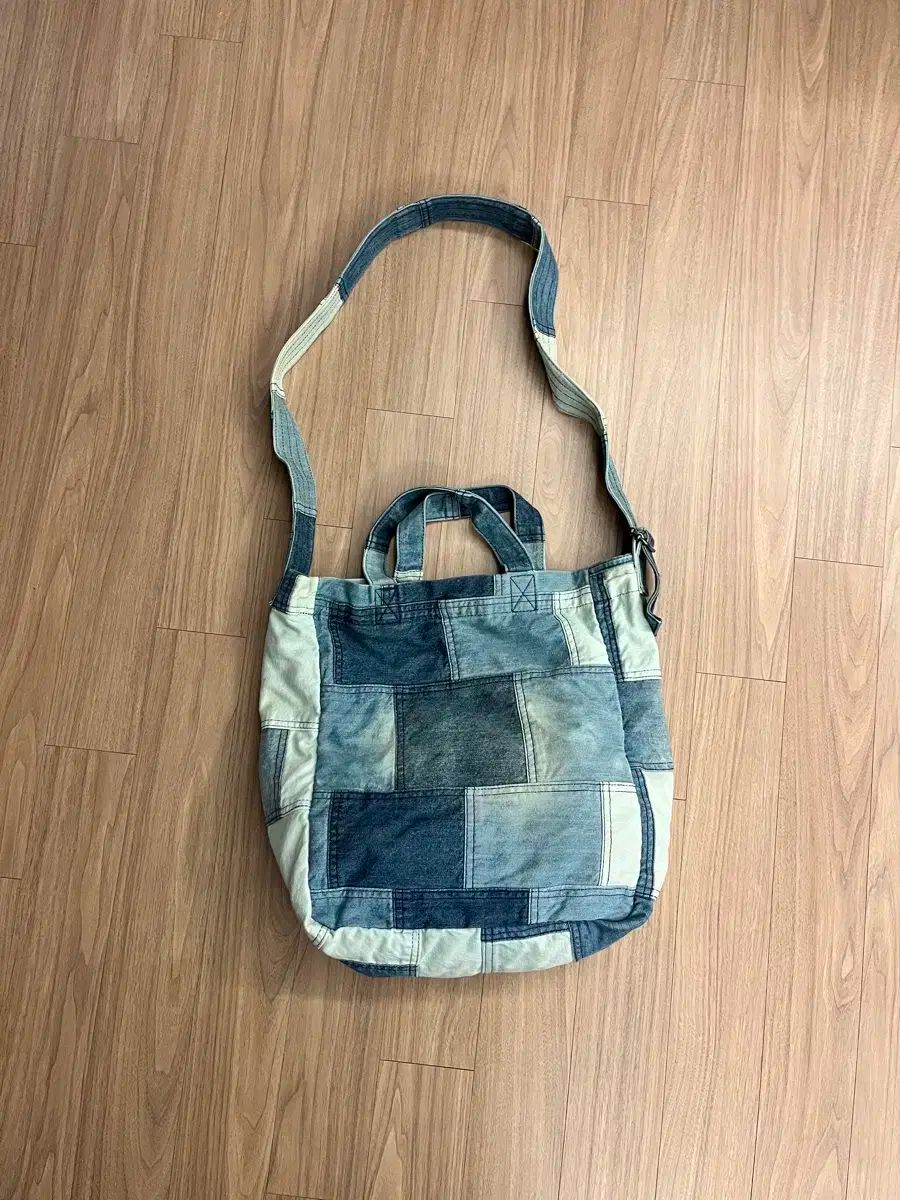 ポロラルフローレン デニム パッチワーク トートバッグ - メルカリ