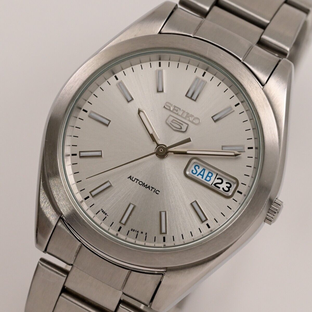 【SEIKO】セイコー 5 Automatic 7S26-0420 Day/Date Silver dial wristwatch 動作品 ...