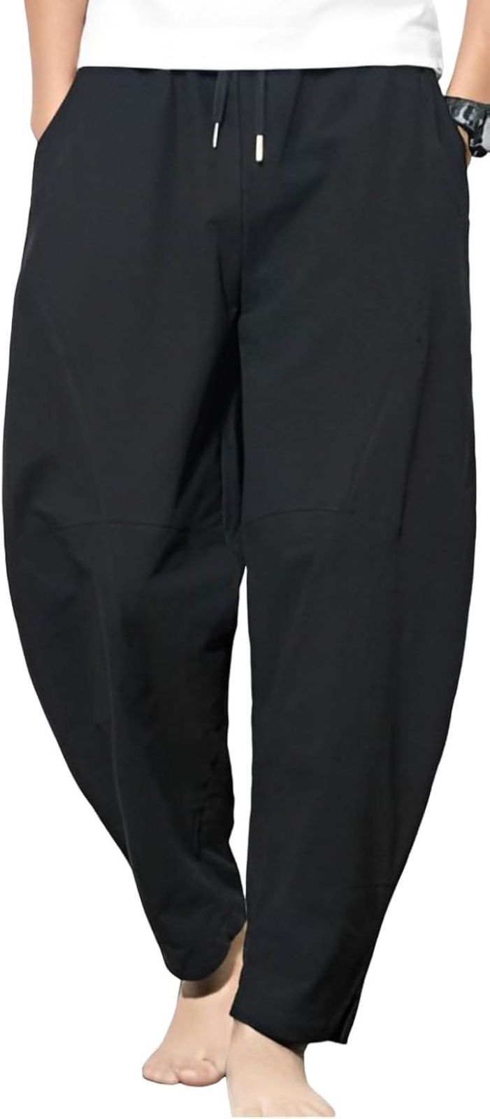 aspersio アスペルシオ エスニック タイパンツ リラックス アジアン サルエルパンツ ポケット付き ズボン メンズ オシャレ ボトムス ...