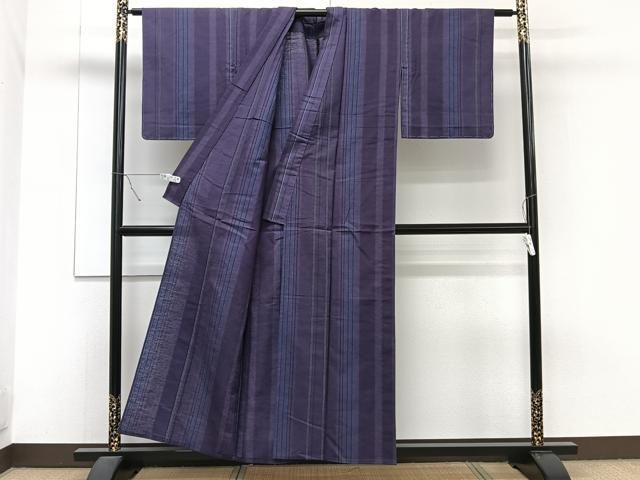 平和屋着物○上質な紬 間道 正絹 逸品 AABA1297ph