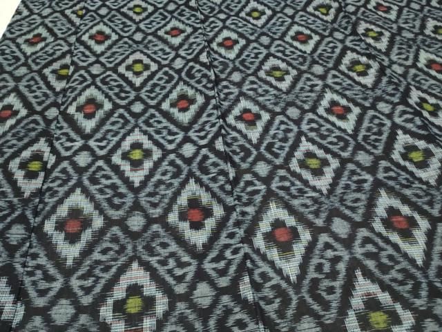 平和屋着物▽久留米絣 単衣 菱吉祥文 綿 逸品 CAAQ9590th - メルカリ