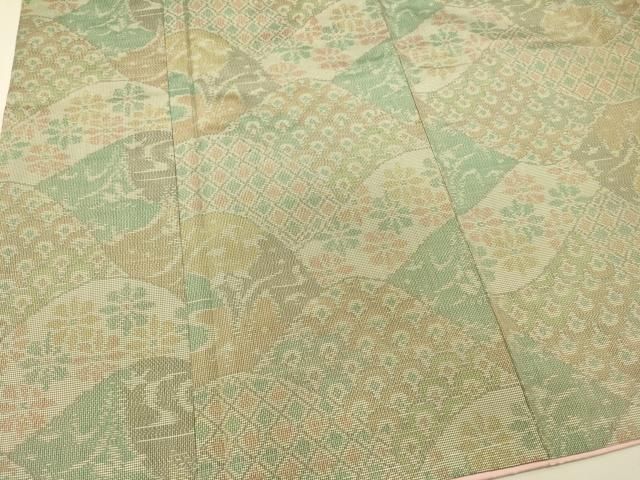 平和屋着物□本場大島紬 7マルキ 吉祥花文 吉田織物謹製 証紙付き