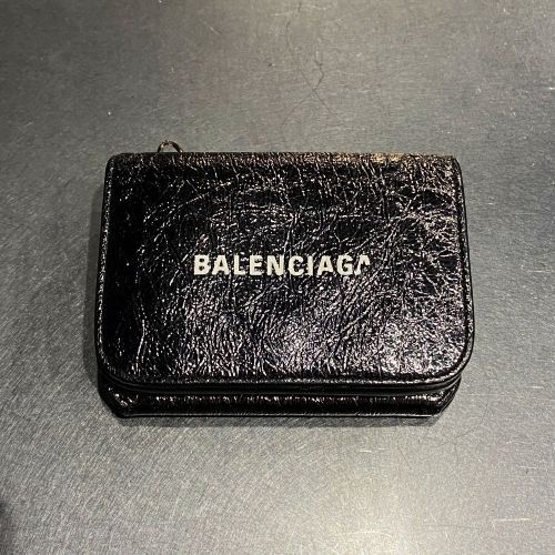 BALENCIAGA バレンシアガ MINI WALLET 三つ折り財布 シルバー【中目黒R10】【中古】【メンズ/レディース】 - メルカリ
