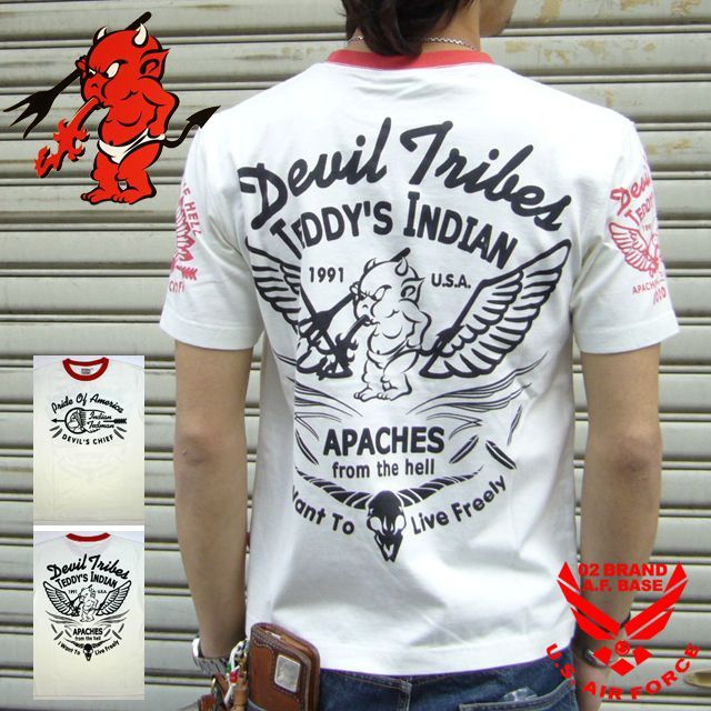 テッドマン DEVIL-TRIBES 天竺 半袖Tシャツ tdss-350 - 02BRAND ゼロツーブランド - メルカリ