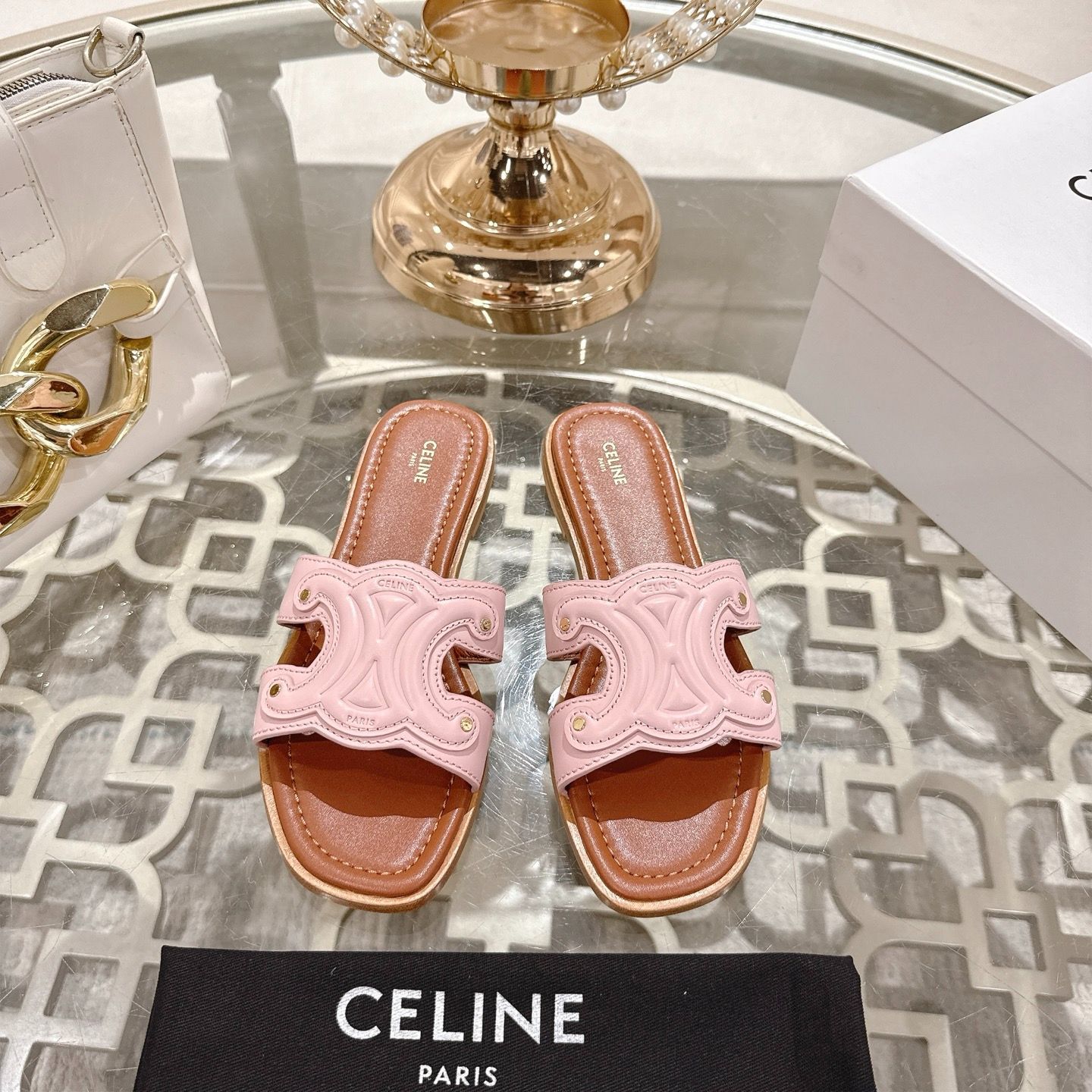 CELINE セリーヌ ヴィンテージ ローマ スリッパ08-2 - メルカリ